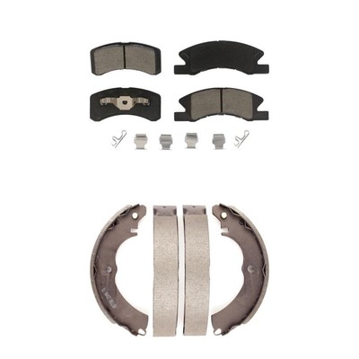 [Front+Rear] Ceramic Brake Pads And Drum Shoes Kit For Mitsubishi ...