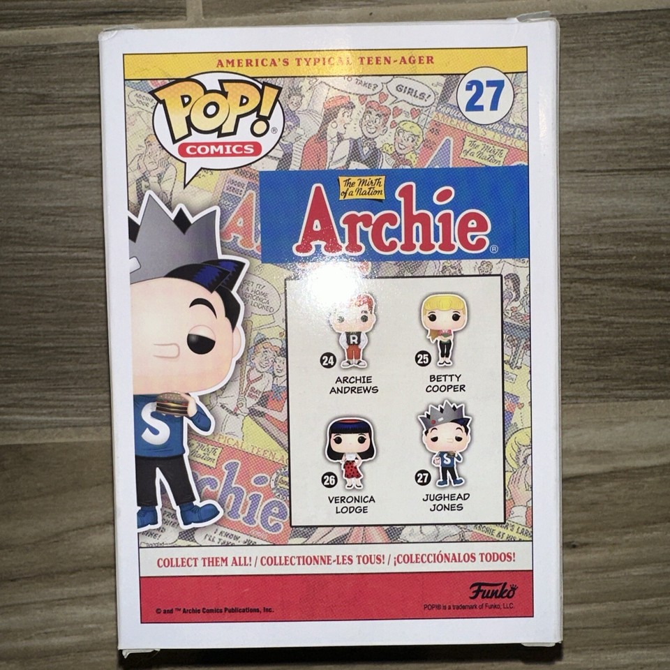 Funko Pop! Vinyl: Archie - Jughead Jones #27 Archie Comics Brand New ...