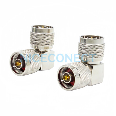 1x N Male to N Male Plug Right Angle RF Adapter 90 degree N-Type Coax ...