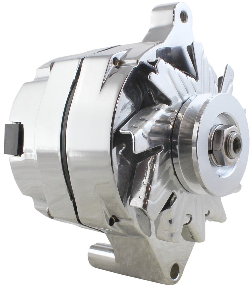 High Output 110A Chrome SB Ford 1G Style 1 Wire Alternator 289 302 351 ...