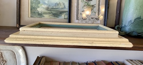 Vintage 1981 Oil Painting Winter Scene Matted Wooden Frame Signed R ...