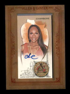ARI CHAMBERS 2023 TOPPS ALLEN & GINTER MINI FRAMED AUTOGRAPH AUTO ...