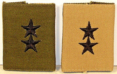 US Army Major General MAJ GEN Subdued Khaki Gore-Tex Rank Insignia for ...