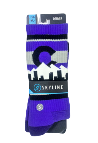 Skyline Socks Denver Designed In The USA, Tri-Color 814746020167 | eBay ...
