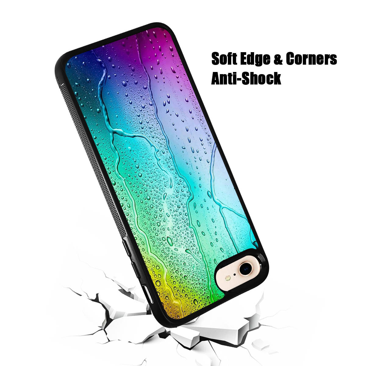 ( For iPhone 7 Plus ) Back Case Cover H23042 Abstract Raindrop | eBay