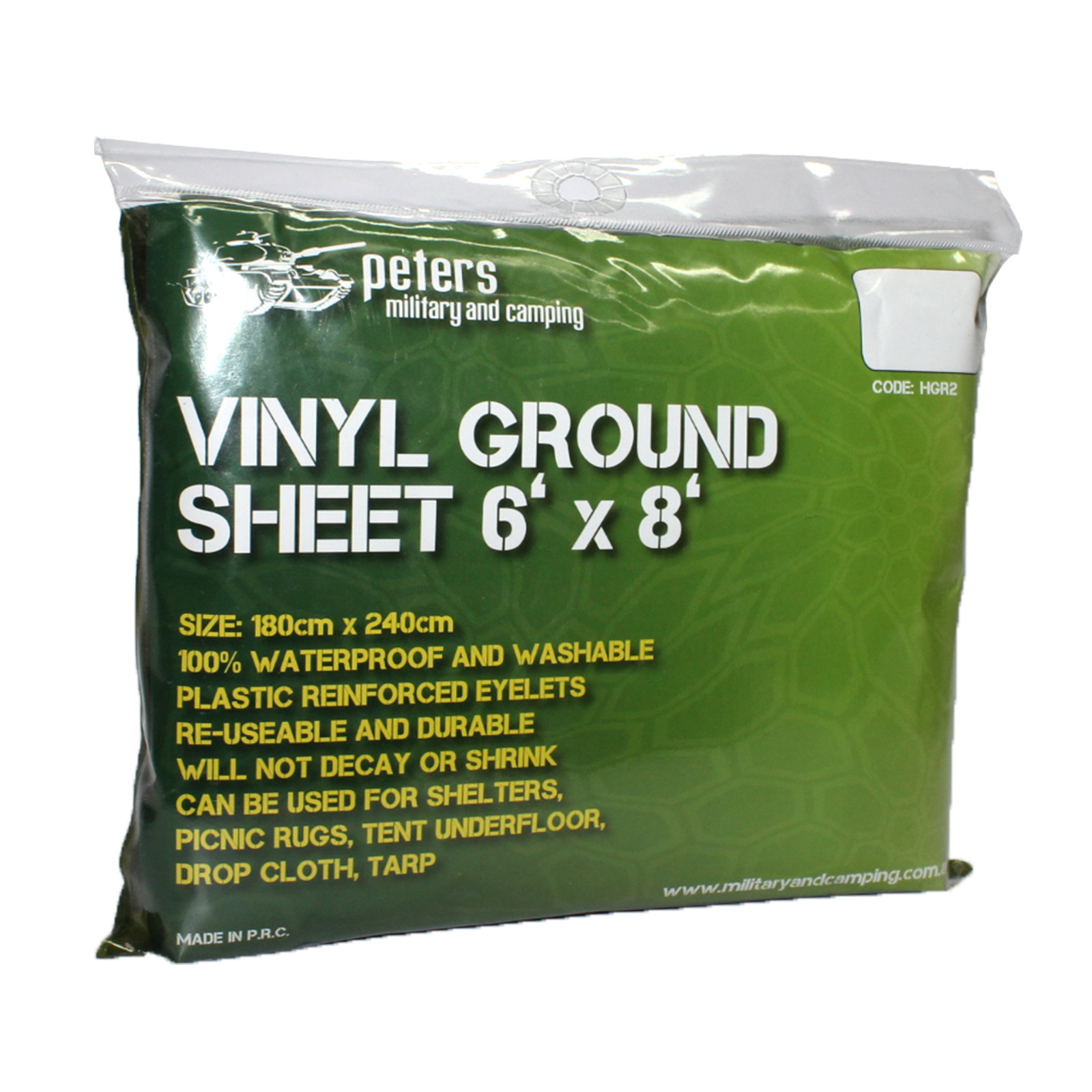 Waterproof Rubberised Ground Sheet British MKVI Ground Sheet – Olive ...