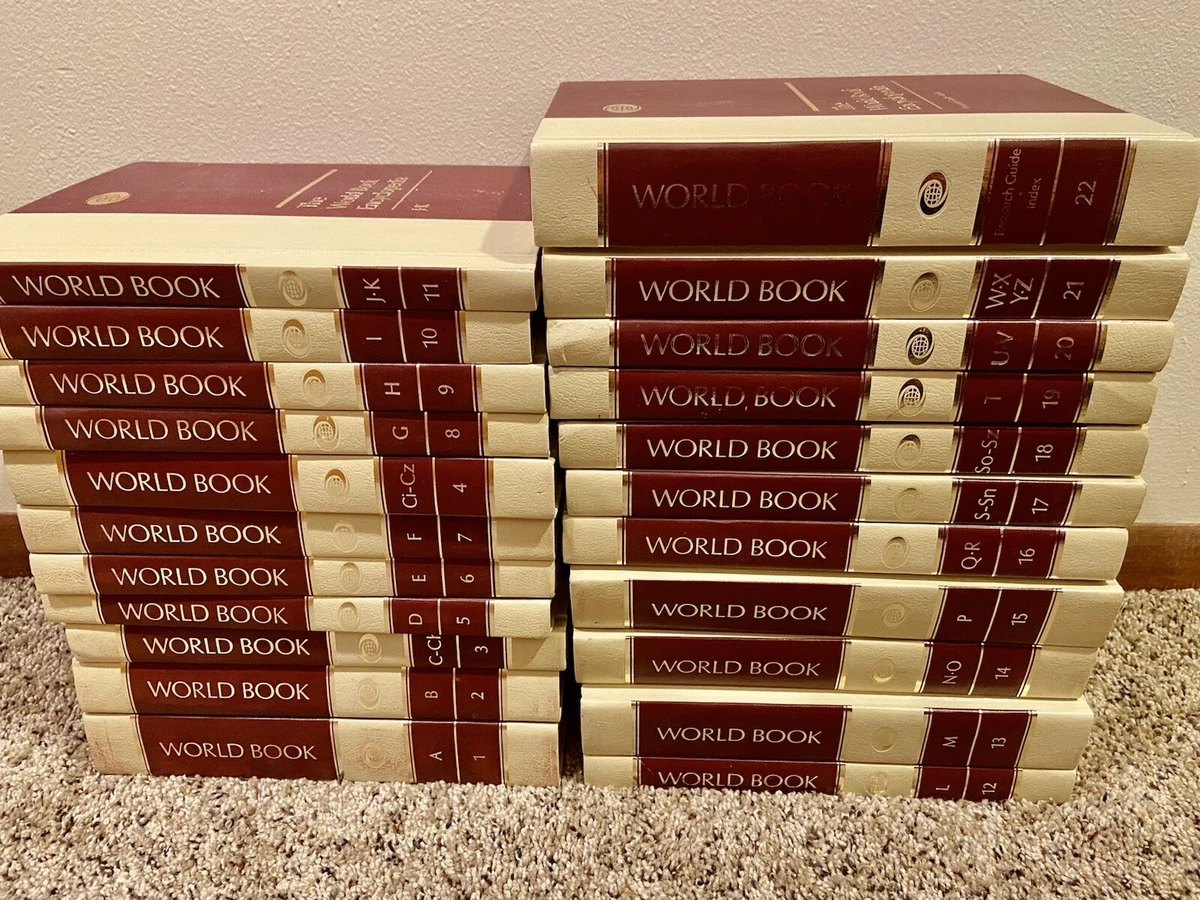 Vintage 1963 Complete WORLD BOOK ENCYCLOPEDIA SET: Cream,, 55% OFF