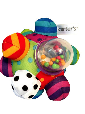 Carters Sassy Bumpy Ball Baby Soft Developmental Activity Toy Colors ...