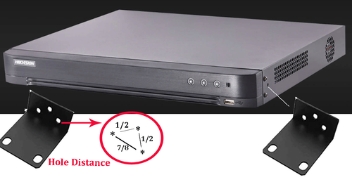 Rack mount bracket for 1U-2 DVR System CCTV DVR Surveillance ...
