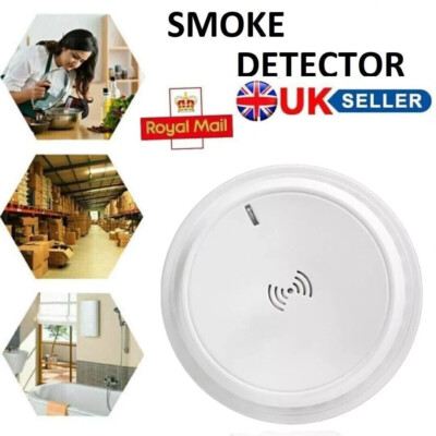 Smoke Alarm with Year Life Battery Smoke Detector & Fire Alarms Sensor ...