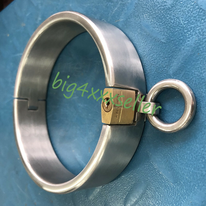 Custom Size Made Heavy Stainless Steel Slaves Restraint Binding Collar ...