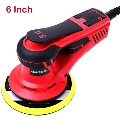 6" Electric Random Orbital Sander, Brushless Motor 350W 10000 RPM with ...