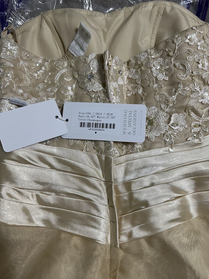 JJs House wedding dress size Uk10/ Eu36/ COLOR Champagne | eBay