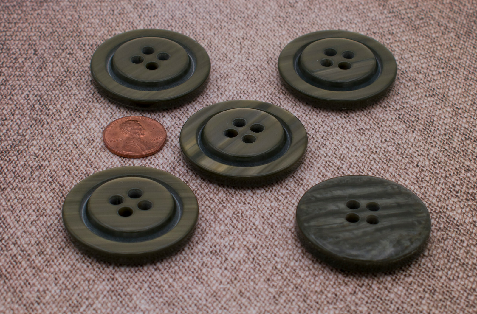 Set of 5 Jolt Replacement Buttons for a Woman's Jacket, Blazer, or ...