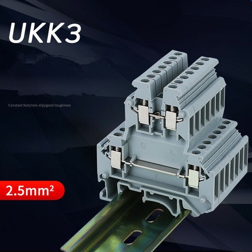 10pcs DIN rail type UK double-layer terminal UKK3 2.5mm5 square | eBay