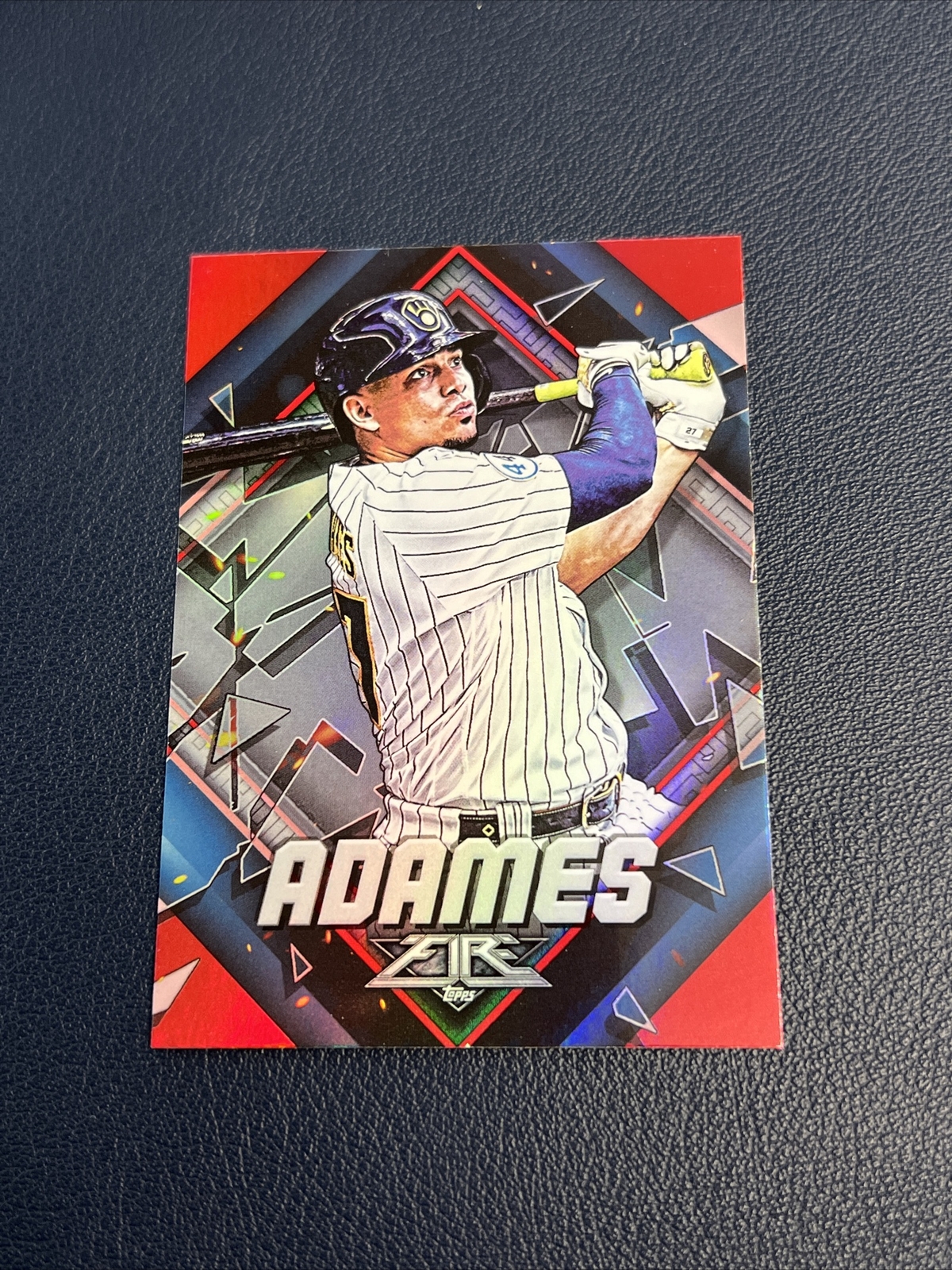 2022 TOPPS FIRE WILLY ADAMES FLAME FOIL PARALLEL CARD #179 Brewers | eBay