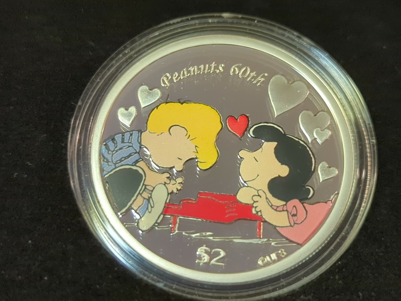 (3) Rare Snoopy $ 2 color .999 1oz silver coins Peanuts 60th ...