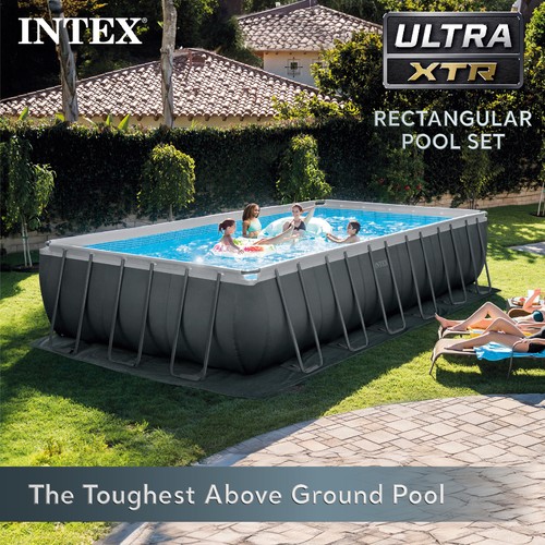 Intex 26367EH 12 Foot Ultra XTR Rectangular Frame Swimming Pool for ...