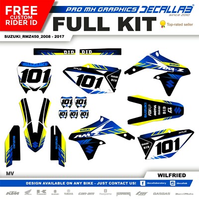 SUZUKI RMZ 450 2008 2009 2010 2011 2012 2013 2014 2016 2017 Graphics ...