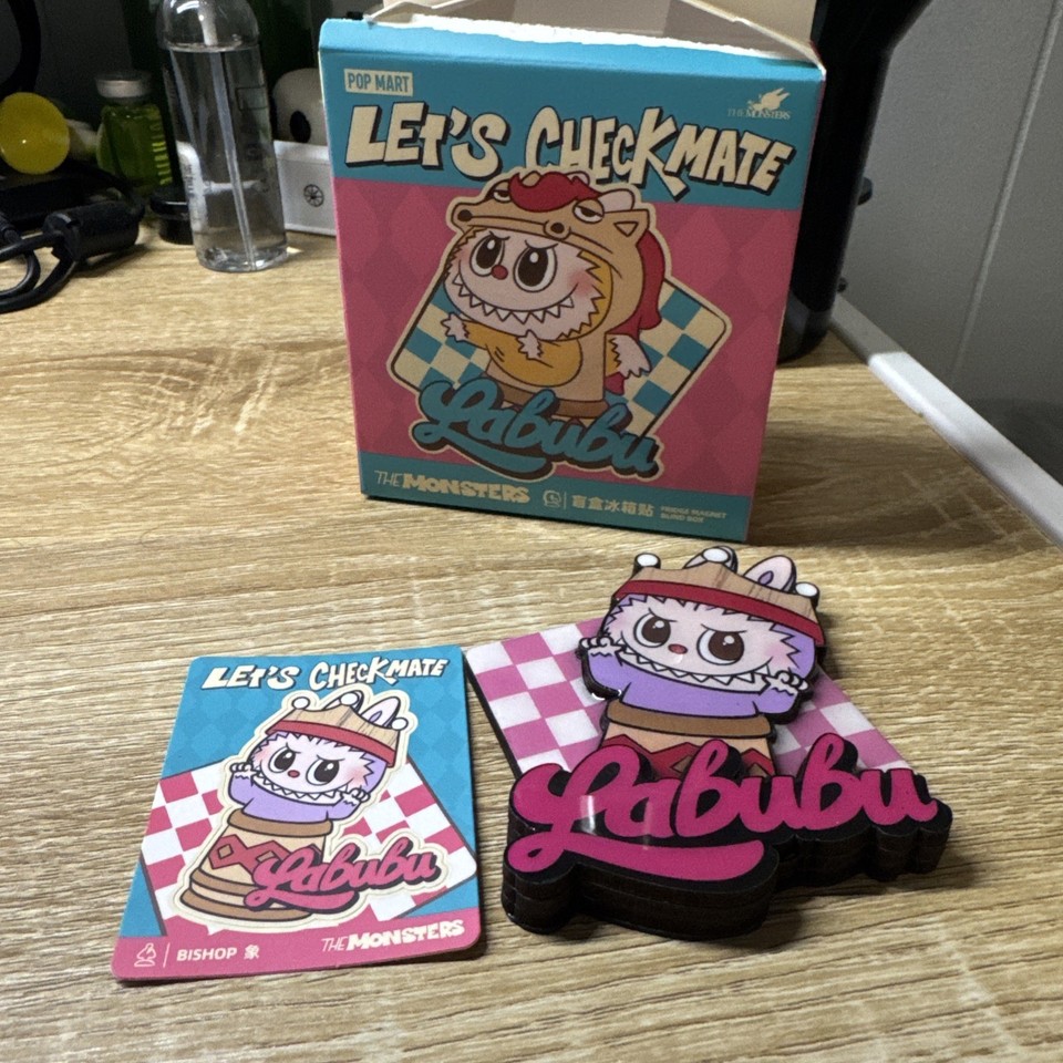 Labubu Let’s Checkmate Bishop Magnet The Monsters Pink | eBay