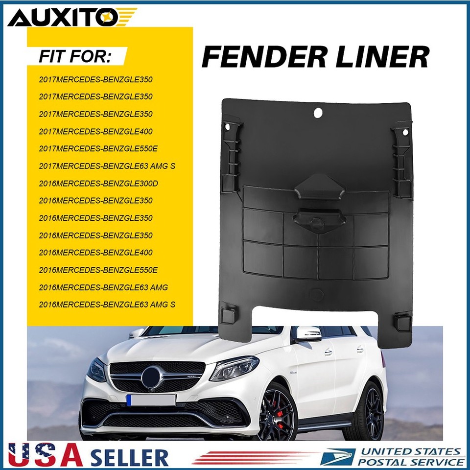Black Fender Liner Access Cover L/R For 2013-2019 Mercedes-Benz ...