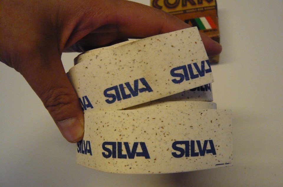 Silva Cork Handlebar Tape With Dust Caps Made in Italy NOS | eBay