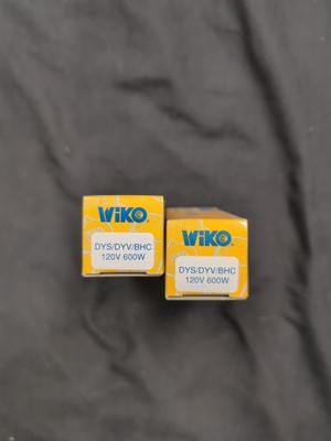 (2) WIKO DYS DYV BHC Projector Projection Studio Bulb 600W 120V Lamp ...