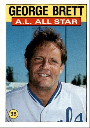 1986 Topps George Brett Hof Kansas City Royals #714 | eBay