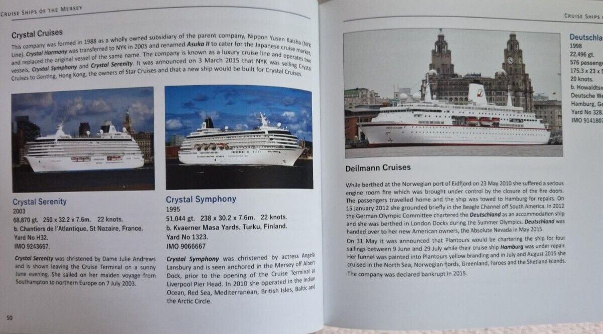 Cruise Ships of the Mersey Book Collard, Ian New 9781902953762 Ship ...