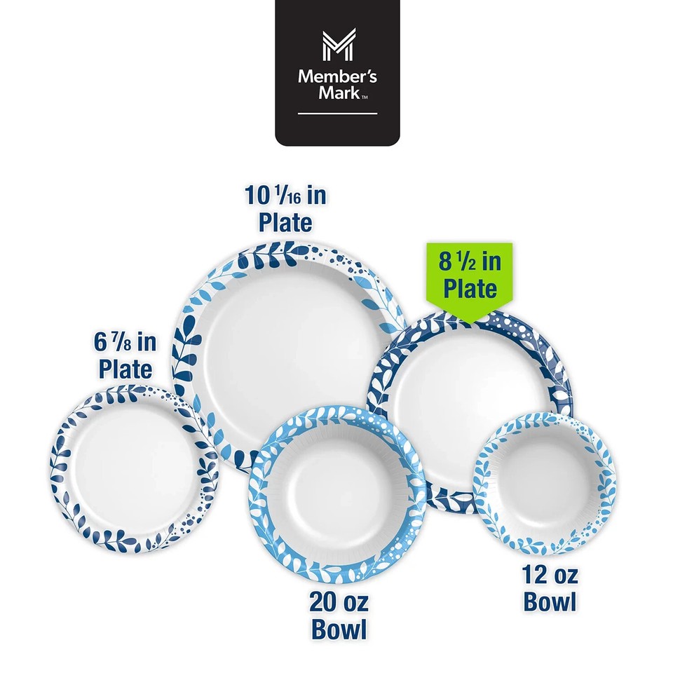 Member's Mark Ultra Lunch Paper Plates (8.5", 300 ct.) Great Price | eBay