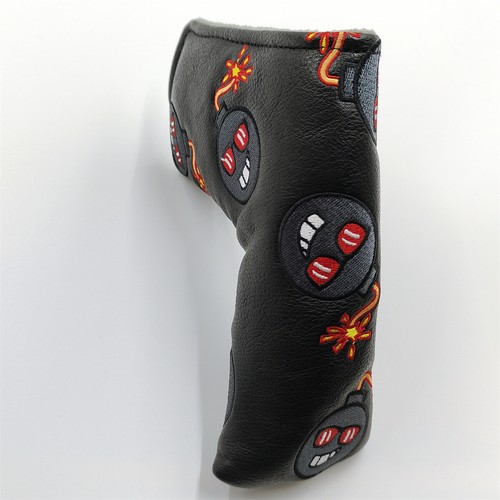 Premium Synthetic Leather Blade Style Bomb Golf Putter Headcover ...