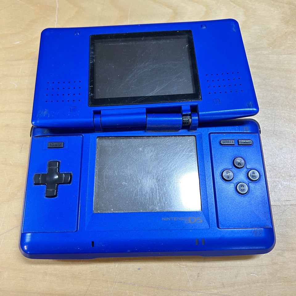 Nintendo DS Blue - Broken Hinge No Stylus - For Parts | eBay