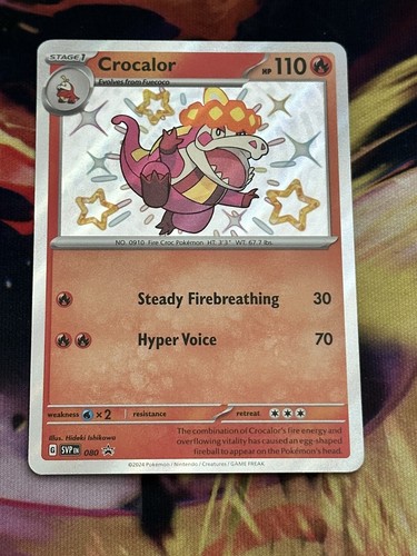 Pokemon - Crocalor - Shiny Holo Rare - Promo - SVP 080 - NM/M | eBay