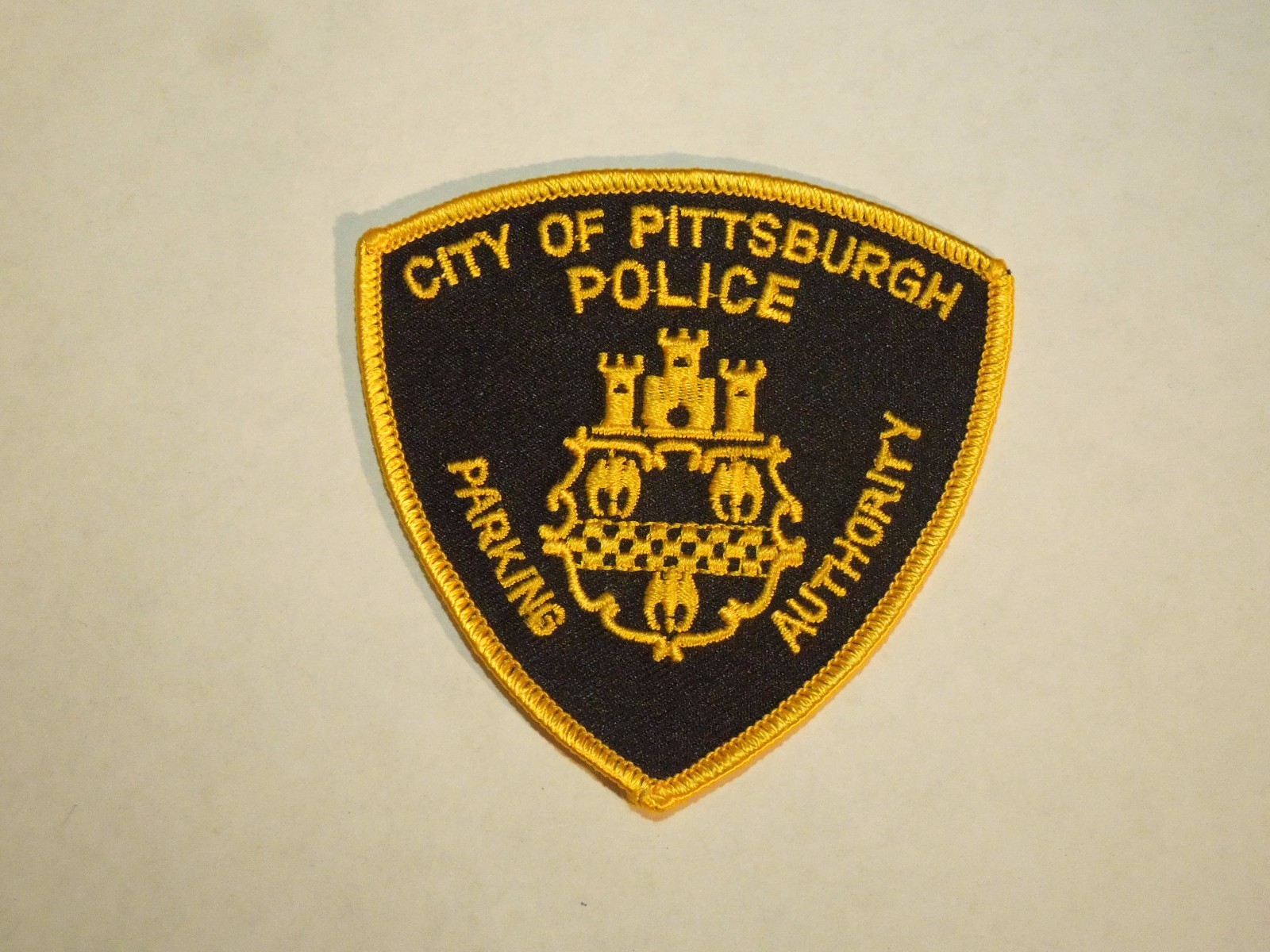 City of Pittsburgh Police Parking Authority Shield Shape Iron On Patch ...