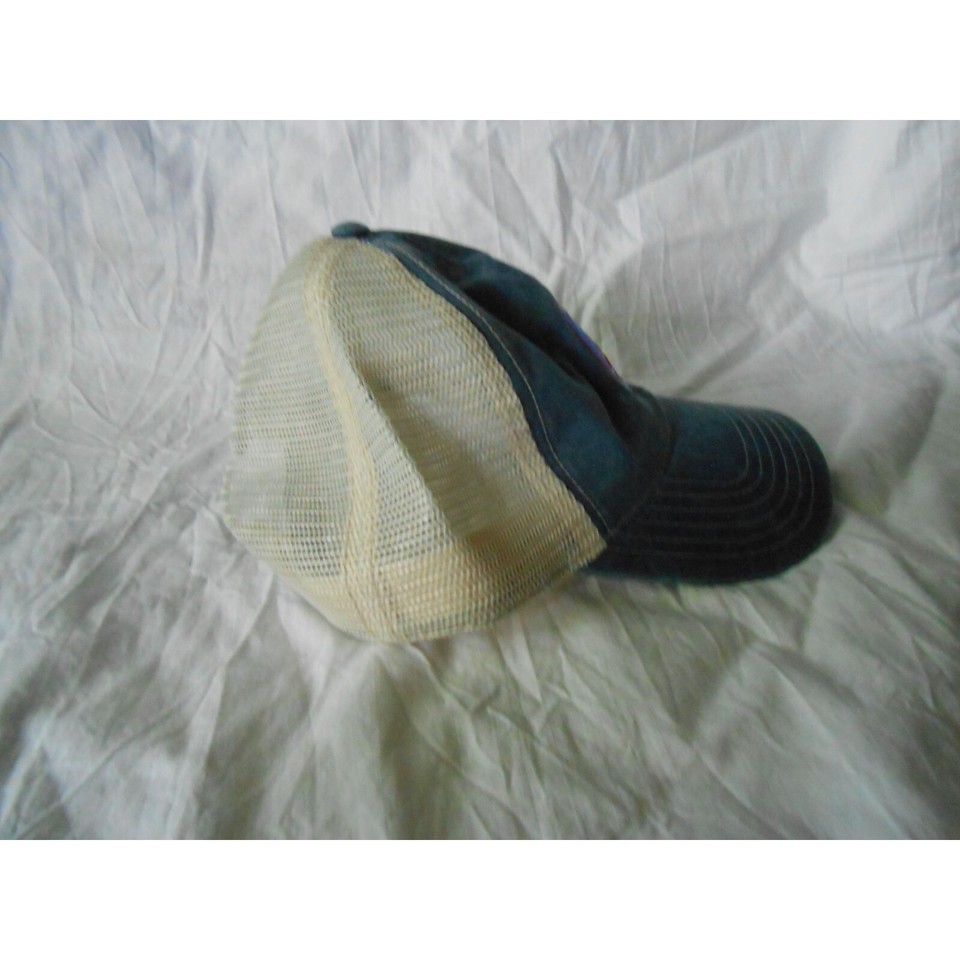 NEW Cap America Snap Back USA Hockey Denim Mesh Baseball Hat Cap OSFM ...