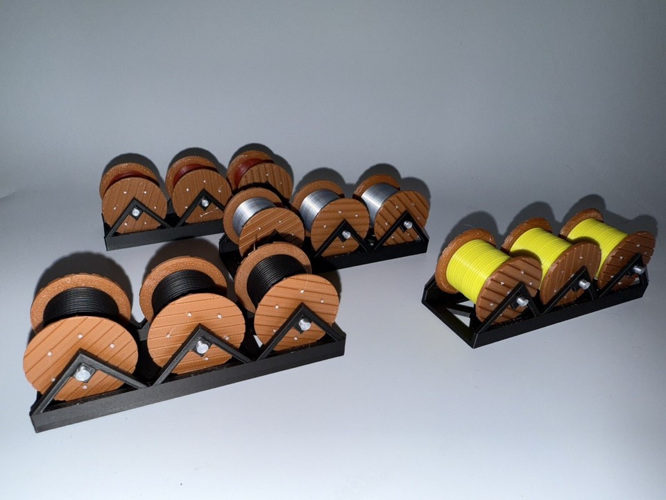 4pk- 1:87 HO Scale Multicolor Wire Spool Load/Decor | eBay