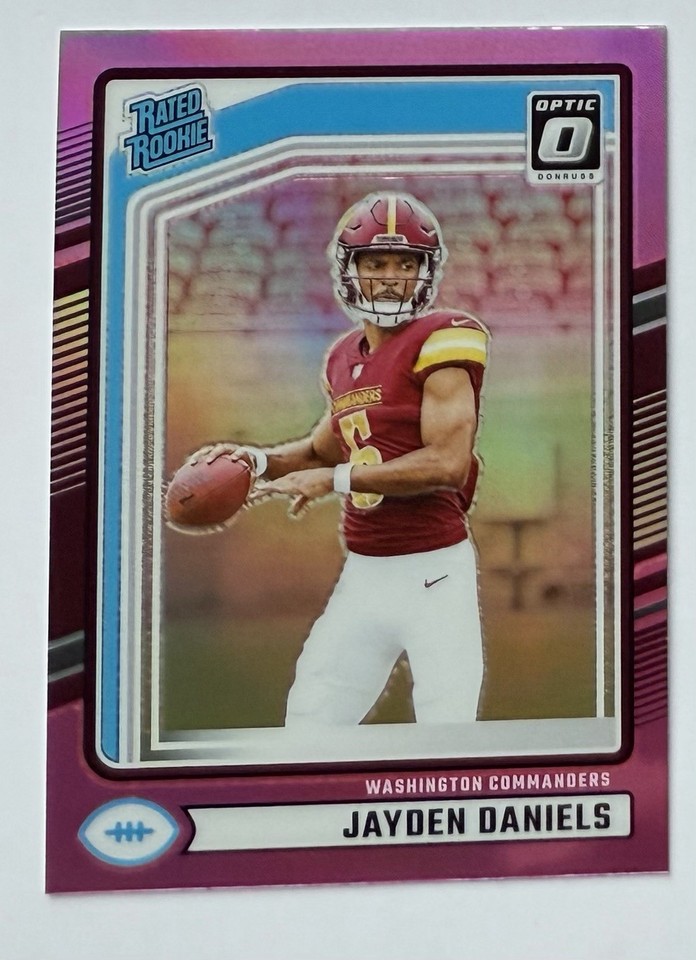 2024 Donruss Jayden Daniels #389 Optic Preview Pink Rated Rookie | eBay