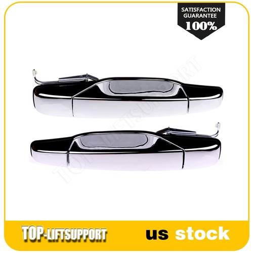 Chrome Rear LH & RH Pair Door Handle for 07-13 GMC Sierra Yukon ...