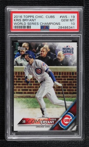 2016 Topps World Series Champions Box Set Kris Bryant #WS-19 PSA 10 GEM ...