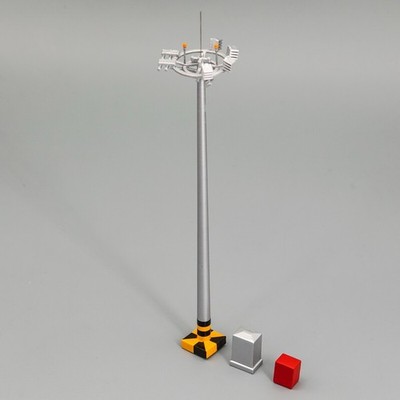Civil Aviation Airport Lights High Mast Lights Model Cute Version 3D ...