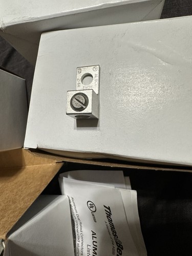 THOMAS & BETTS ADR2 ADR-ALCUL Single PORT MECHANICAL LUG LOT OF 4 (200 ...