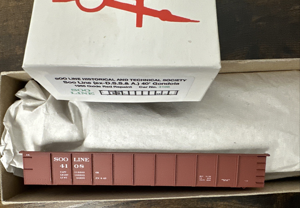 ACCURAIL HO Kit - Soo Line Historical Society - 40' Gondola #4108 Ex ...
