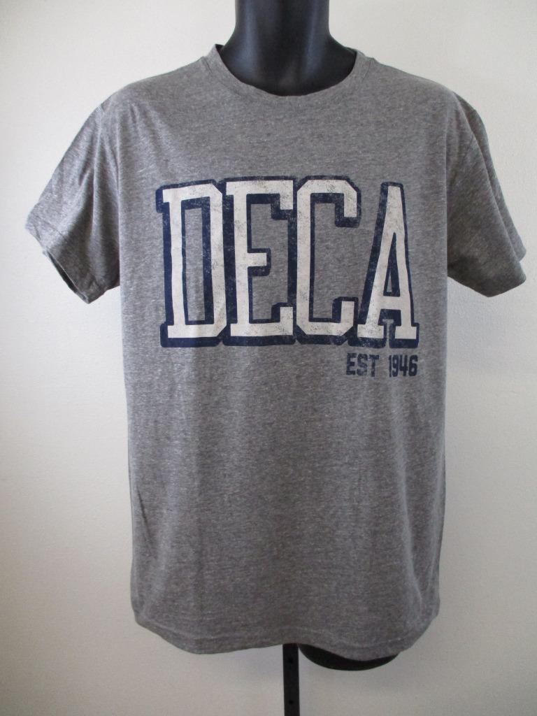New DECA Est. 1946 Adult Mens Size L Large Gray Shirt | eBay