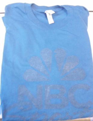 NEW NBC SPORTS T SHIRT MENS L LARGE NEXT LEVEL APPAREL TEE BLUE BLACK ...