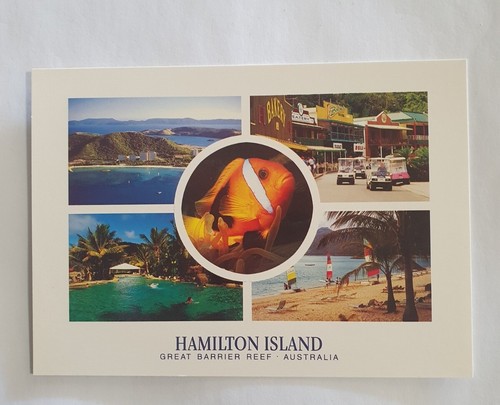 VINTAGE POSTCARD # HAMILTON ISLAND # GREAT BARRIER REEF # WHITSUNDAY ...