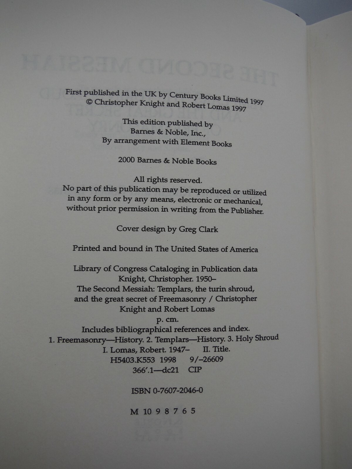 The+Second+Messiah+by+Christopher+Knight+%281997%2C+Hardcover%29 for ...