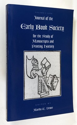Martha W Driver / Journal of the Early Book Society for the Study | eBay