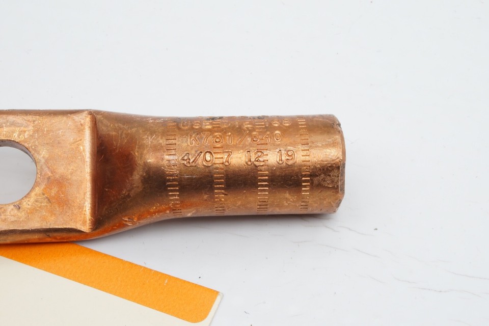 (1) New Burndy YCA28-2N Hylug Compression Terminal, 4/0 Copper ...