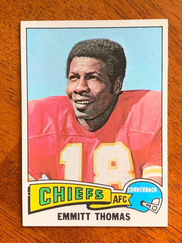 1975 Topps Football #340 - Emmitt Thomas, Kansas City Chiefs - HOF ...