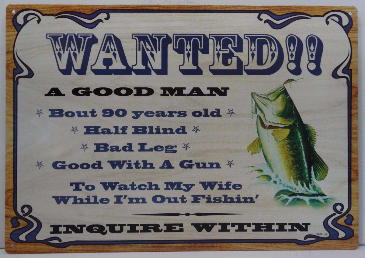 Humorous Fishing Signs